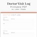 Lab Tests & Results - Fillable - 2 Layouts - Health and Medical Log ...