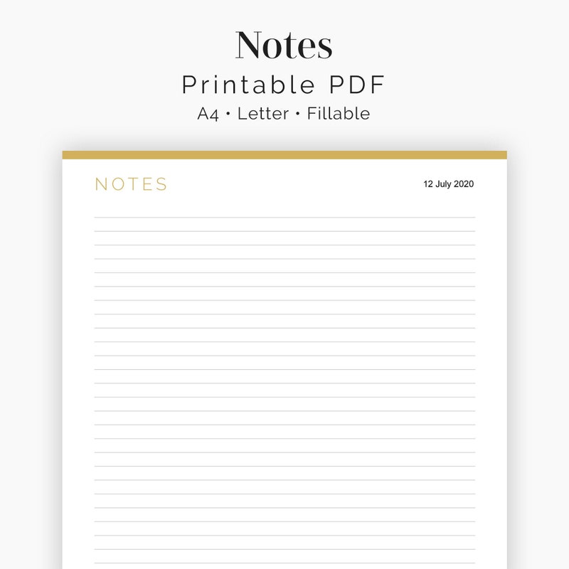 Fillable Notes - Etsy