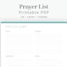 Prayer List (2 Layouts) - Fillable - Printable PDF - Daily Devotional ...