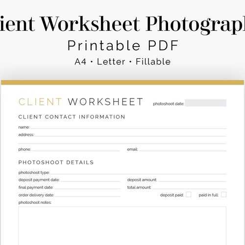 Client Worksheet Web Design Fillable Printable PDF Web - Etsy New Zealand