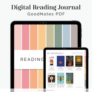 Digital Reading Journal for Goodnotes - Hyperlinked Digital Book ...