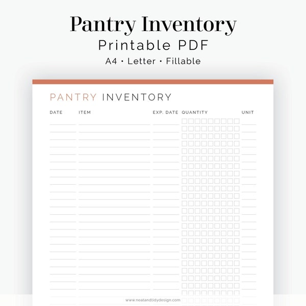 Pantry Inventory - Etsy