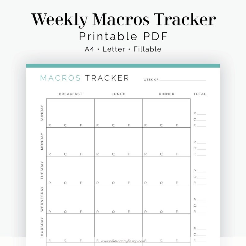 Weekly Macros Tracker Fillable Printable PDF Weekly Food Log Health weekly-macros-tracker-fillable-printable-pdf-weekly-food-log-health