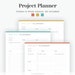 Project Planner 2 Layouts Fillable Printable PDF Task Management ...
