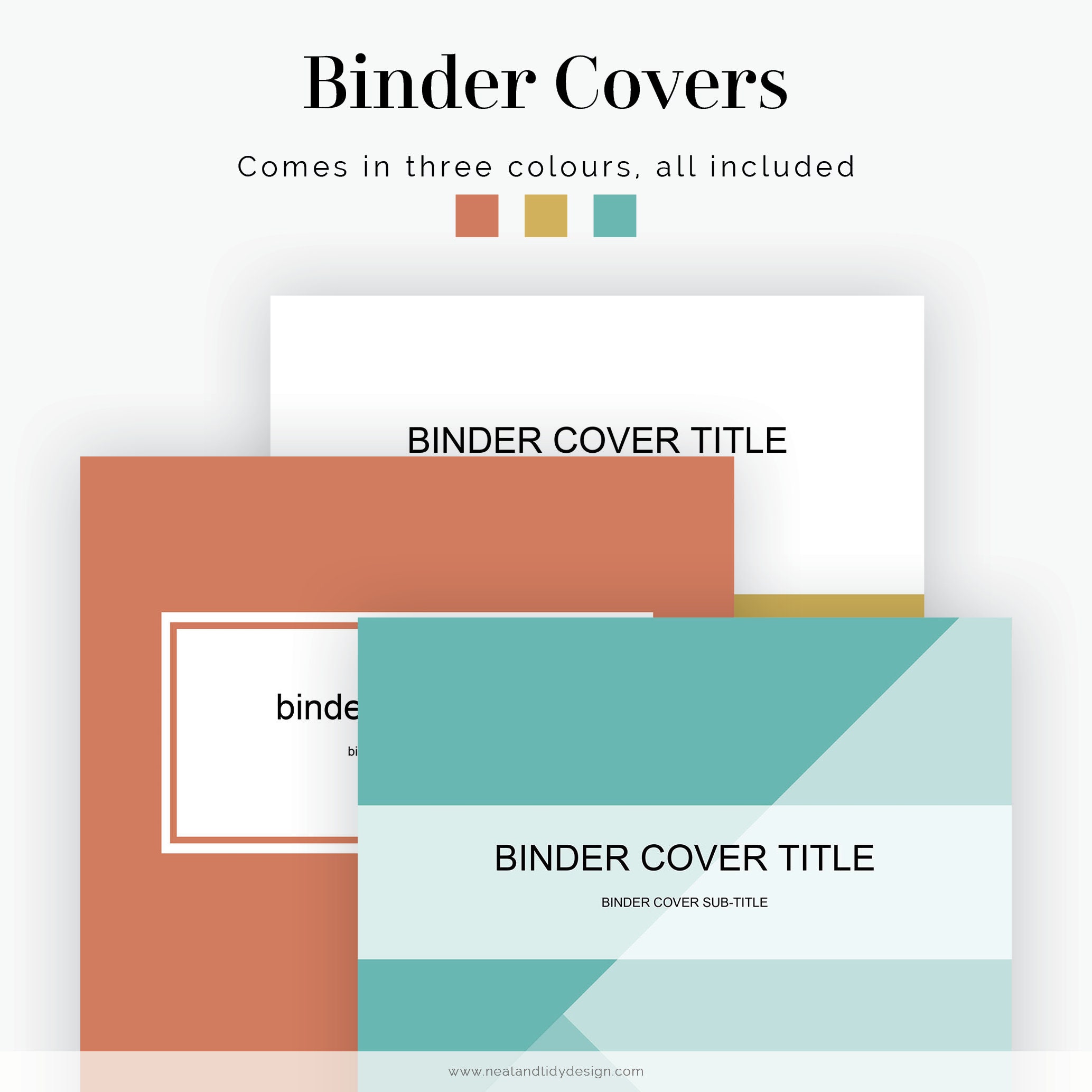 Cover Page / Divider Page Fillable Household Binder - Etsy