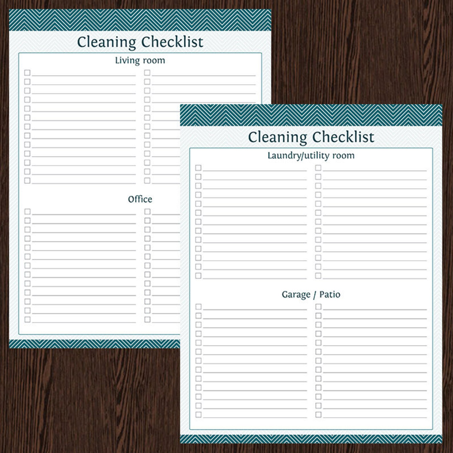 Cleaning by Room Checklist - Fillable - Printable PDF - Instant ...
