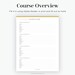 Course Overview Fillable Printable PDF Student Planner, High School ...