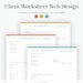 Client Worksheet Web Design - Fillable - Printable PDF - Web Design ...