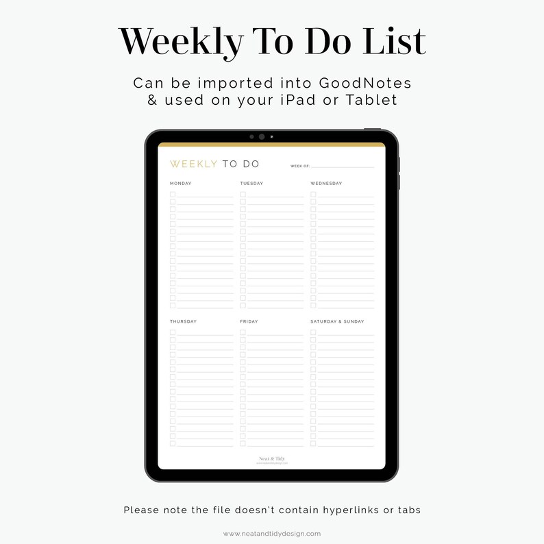 Weekly to Do List V2 Fillable Printable PDF Task Management ...