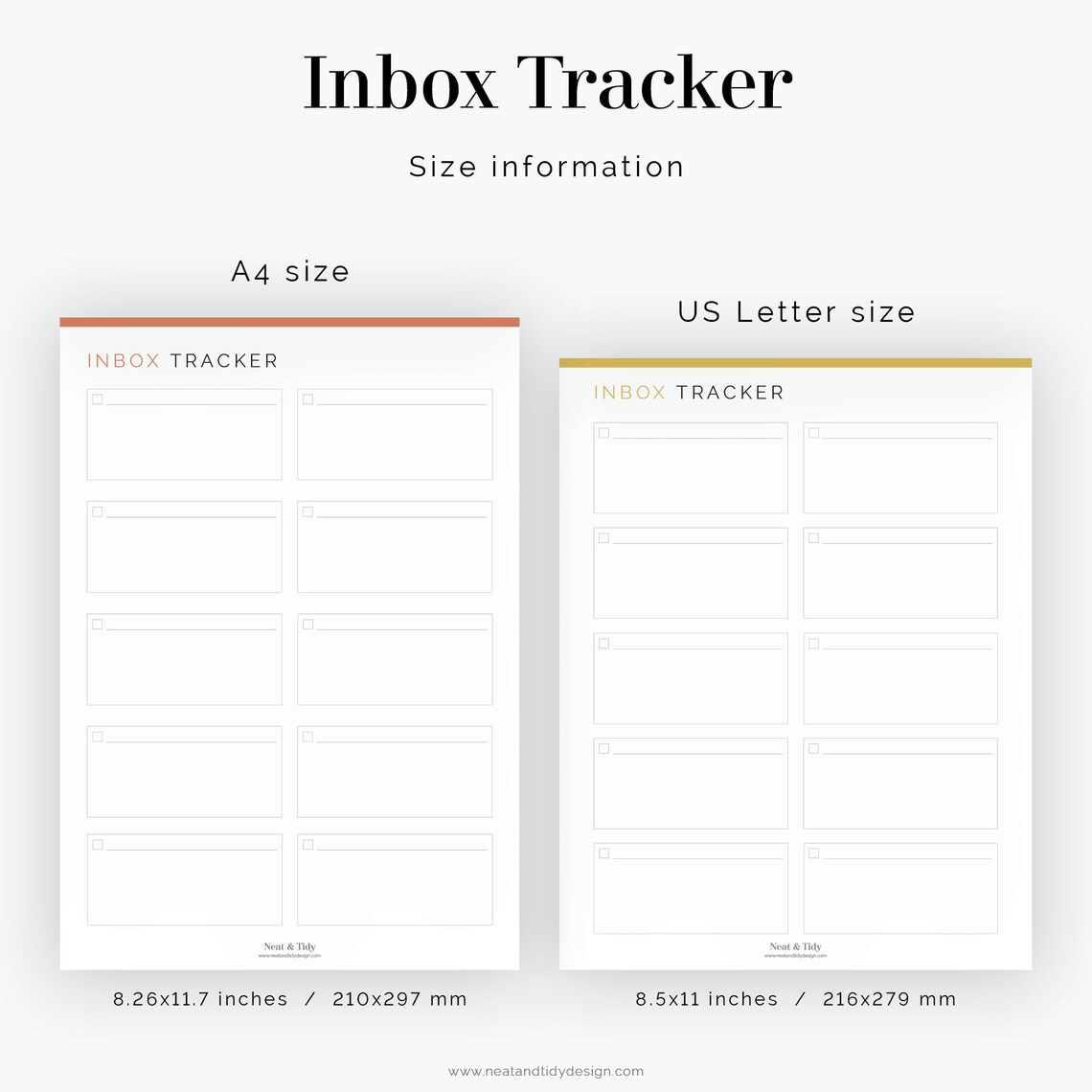 Inbox Tracker Fillable Printable PDF Task Manager, Brain Dump ...