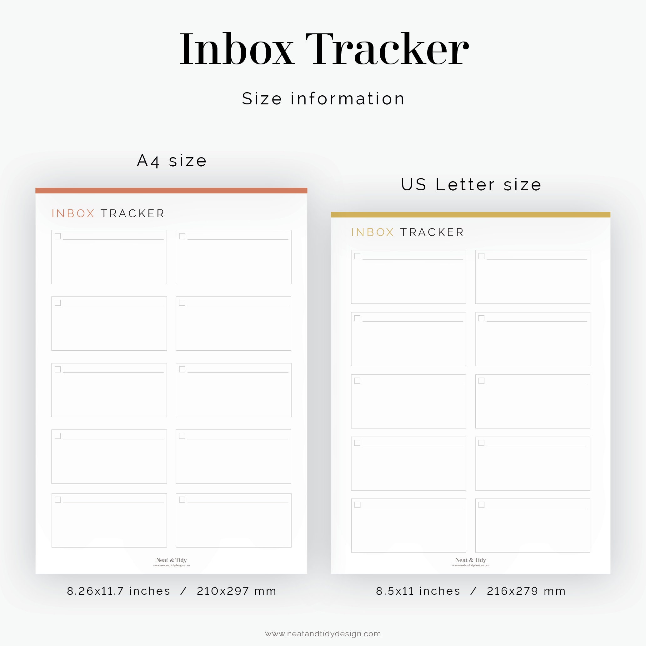 Inbox Tracker Fillable Printable PDF Task Manager, Brain Dump ...