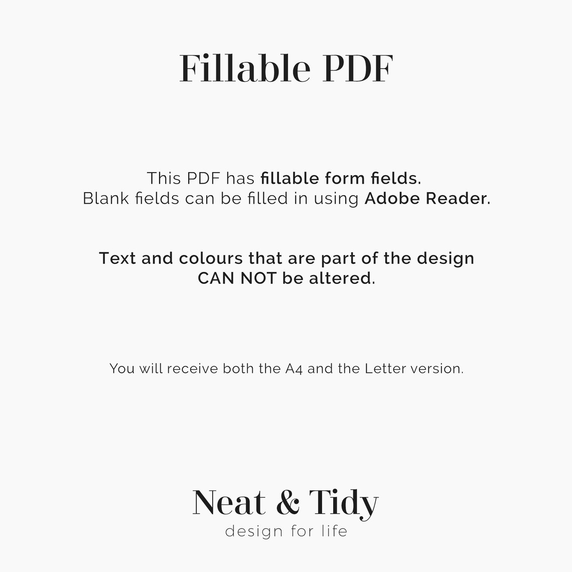 Recipe Card 4x6 Inches Fillable Printable Minimalist Etsy