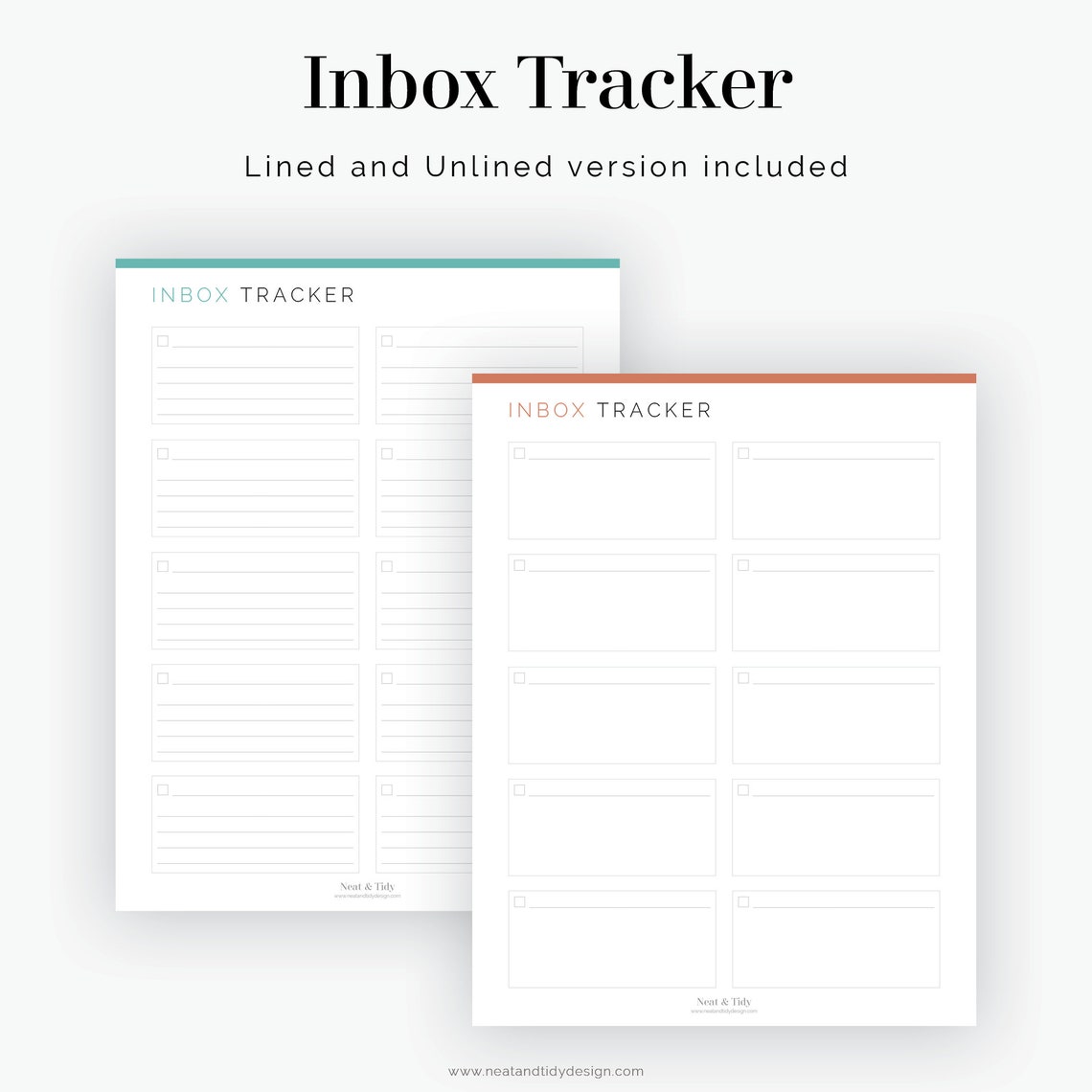 Inbox Tracker Fillable Printable PDF Task Manager, Brain Dump ...