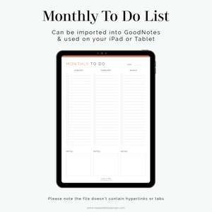 Monthly to Do List V3 - Fillable - Printable PDF - Task Management ...