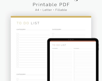 Monthly to Do List V3 Fillable Printable PDF Task Management ...