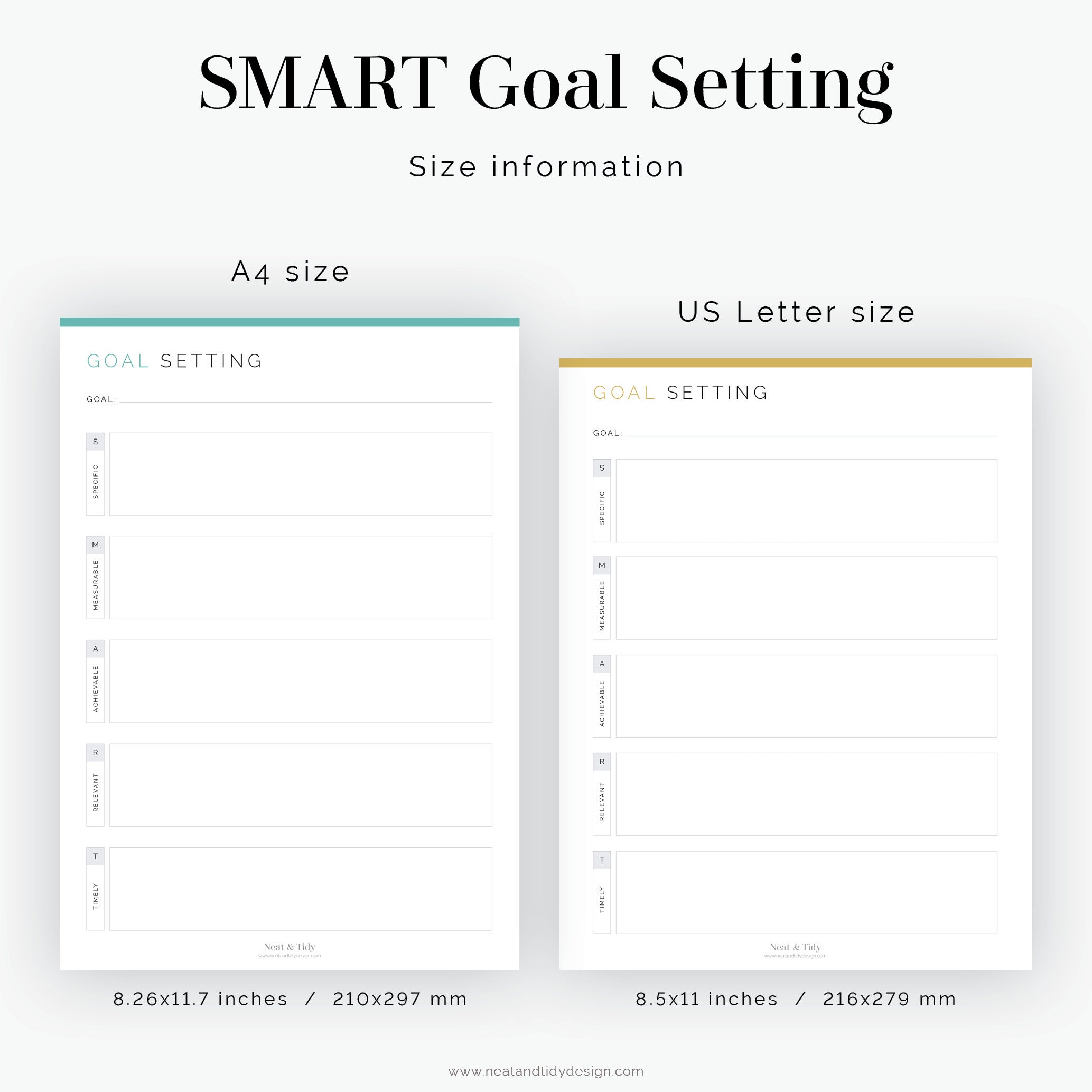 SMART Goal Setting Fillable Printable PDF New Year - Etsy