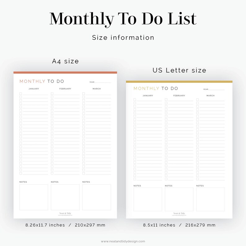 Monthly to Do List V3 Fillable Printable PDF Task Management ...