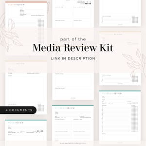 Movie Review Template: Printable & Fillable Film Journal (PDF) - Etsy