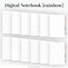 Digital Tabbed Notebook for Goodnotes portrait Hyperlinked Tabs 8 Tabs ...