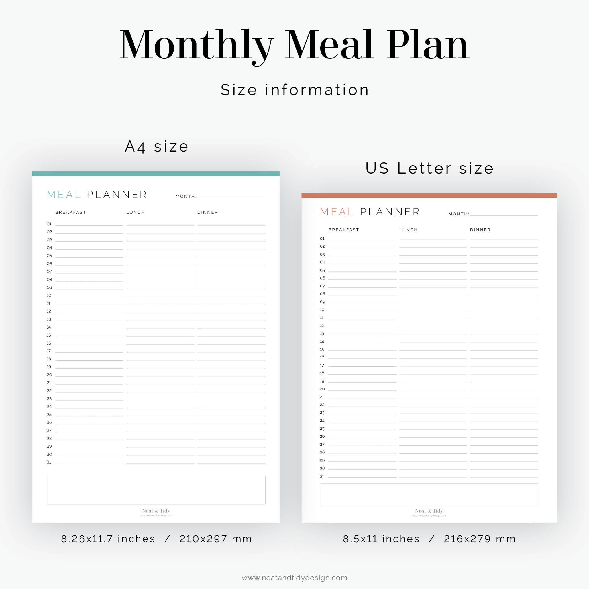 Monthly Meal Planner list View Fillable Printable PDF Meal Prep ...