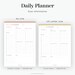 Daily Planner With to Do List Quadrant Fillable Printable - Etsy