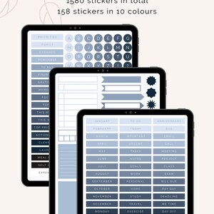 Digital Stickers for Goodnotes Planners - Vol 2 - 1580 Stickers in 8 ...
