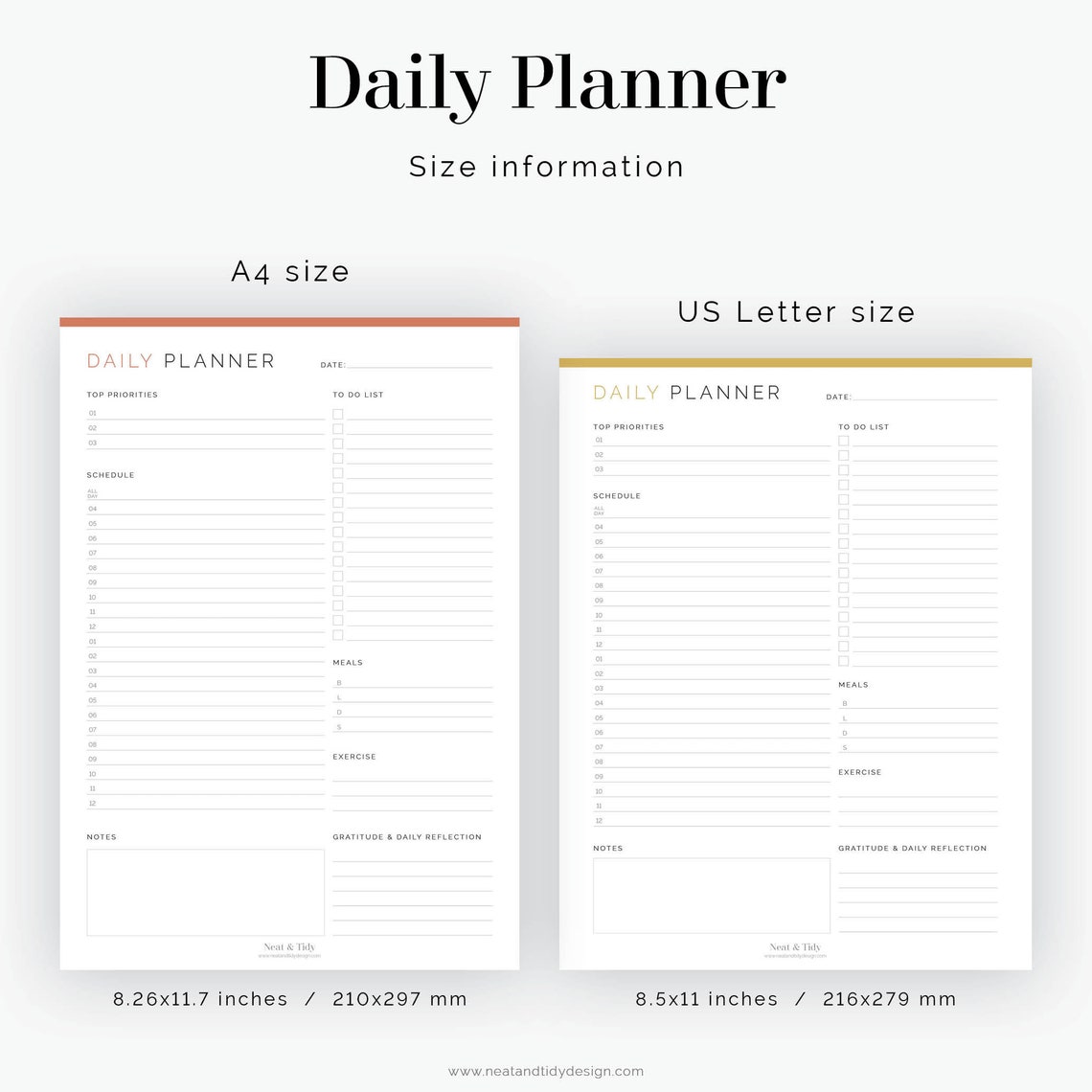 Daily Planner V2 Fillable Printable PDF Daily Appointment Planner Page ...
