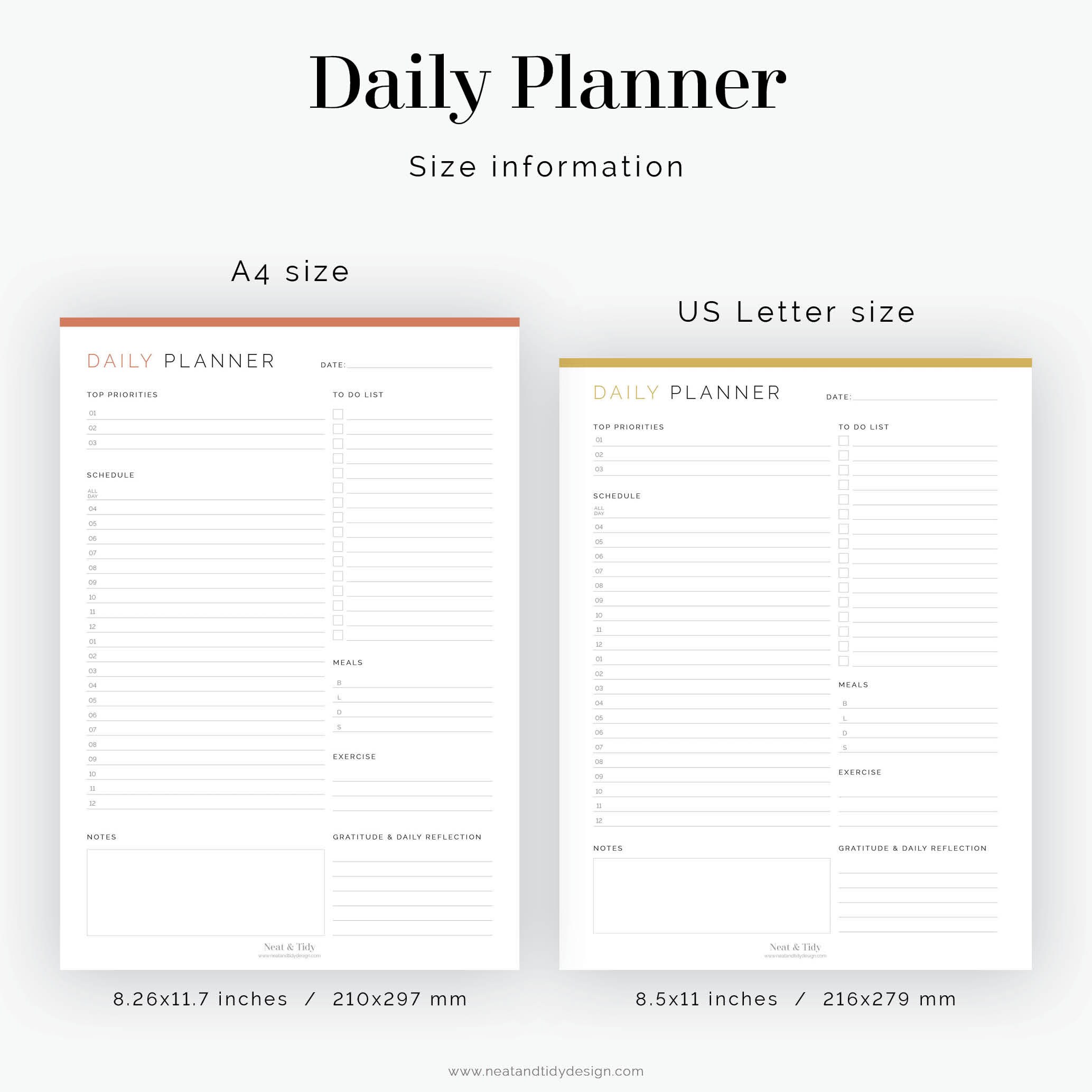 Daily Planner V2 Fillable Printable PDF Daily Appointment Planner Page ...