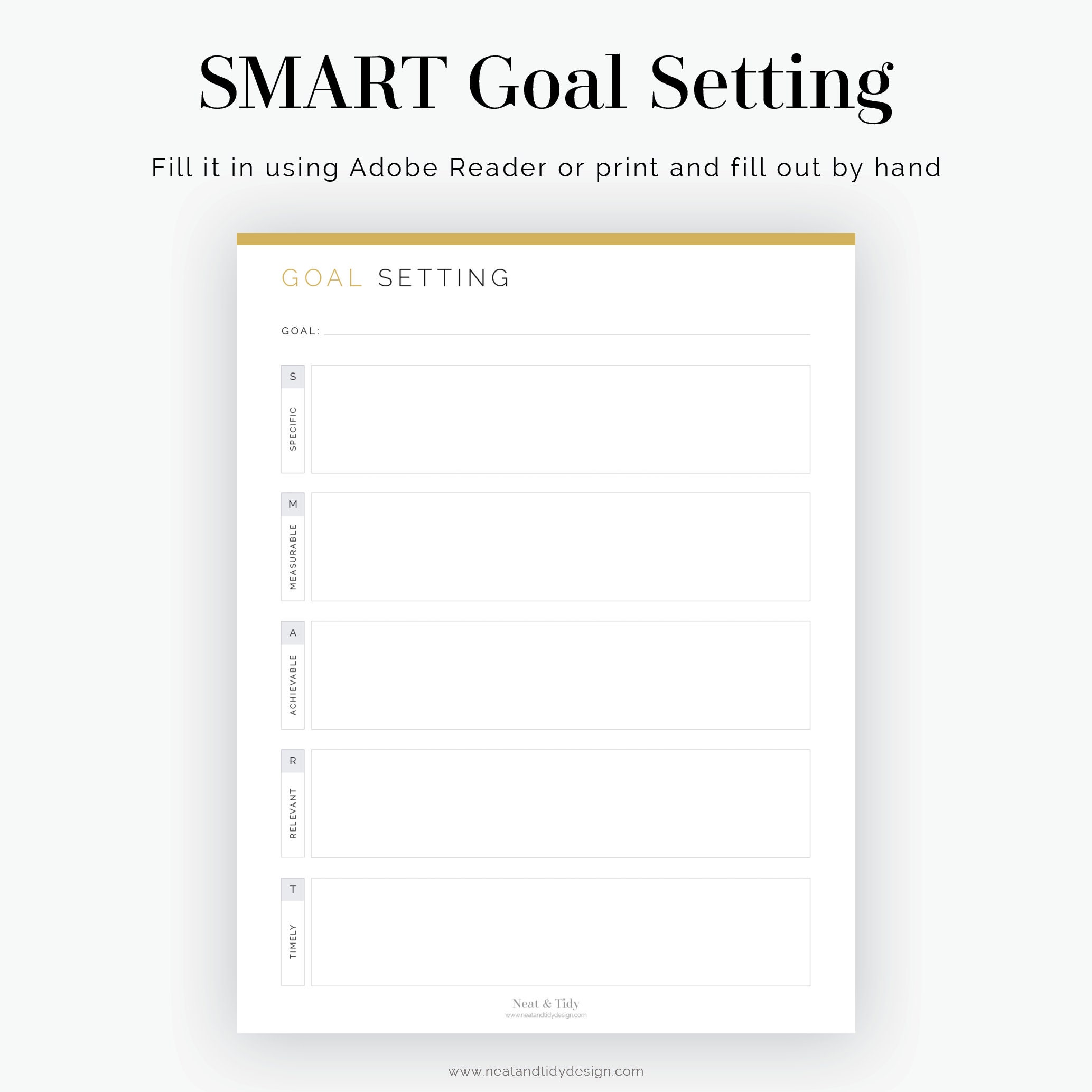 Mini Goal Planning Kit 6 Documents Fillable Printable PDF New Years ...