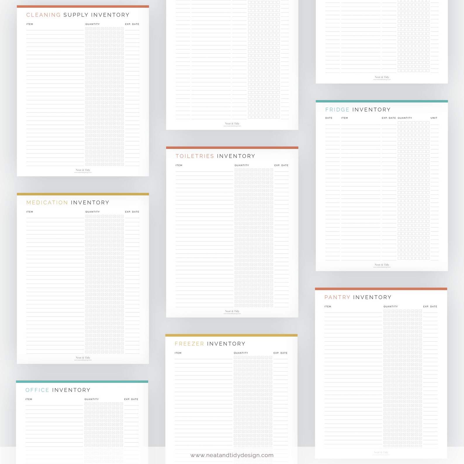 Kitchen Inventory Kit 4 Documents House Inventory Lists | Etsy