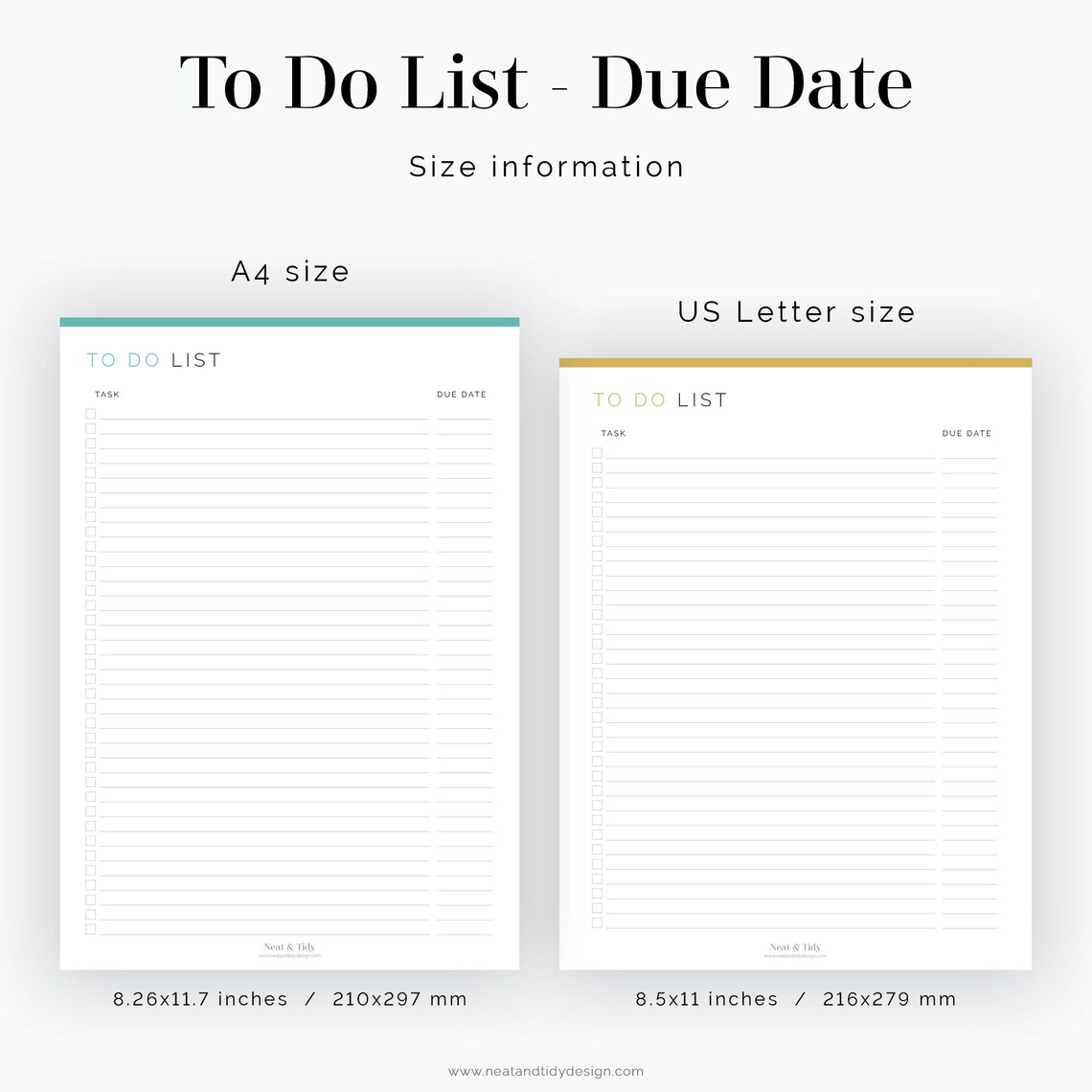 To Do List With Due Date - Fillable - Printable PDF - Task Management ...