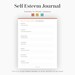 Self-esteem Journal - Fillable - Printable PDF - Journaling, Self-care ...