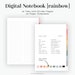 Digital Tabbed Notebook for Goodnotes portrait Hyperlinked Tabs 8 Tabs ...