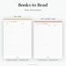 Books to Read List - Fillable - Printable PDF - Readers Kit, Book ...