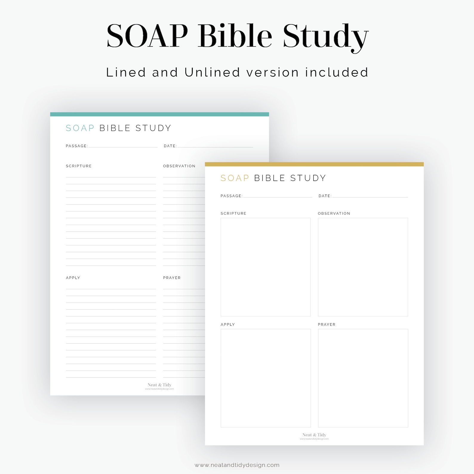 SOAP Bible Study Fillable Printable PDF Journaling - Etsy