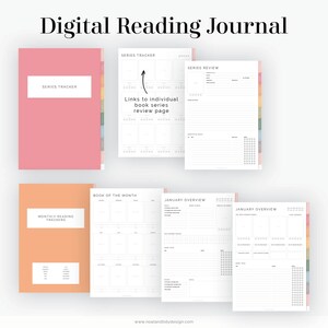Digital Reading Journal for Goodnotes - Hyperlinked Digital Book ...