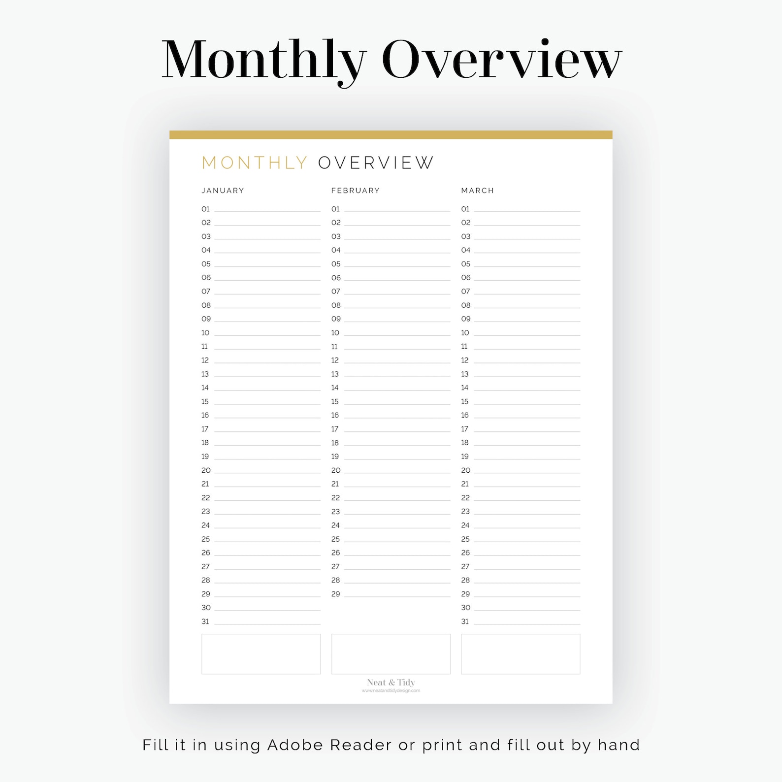 Time Planner Kit (8 Documents) - Fillable - Printable PDF - Undated ...