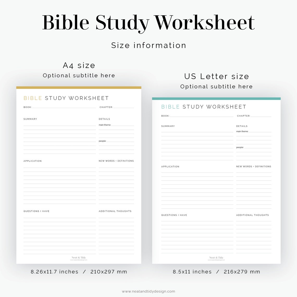 Bible Study Worksheet - Fillable - Printable PDF - Journaling ...