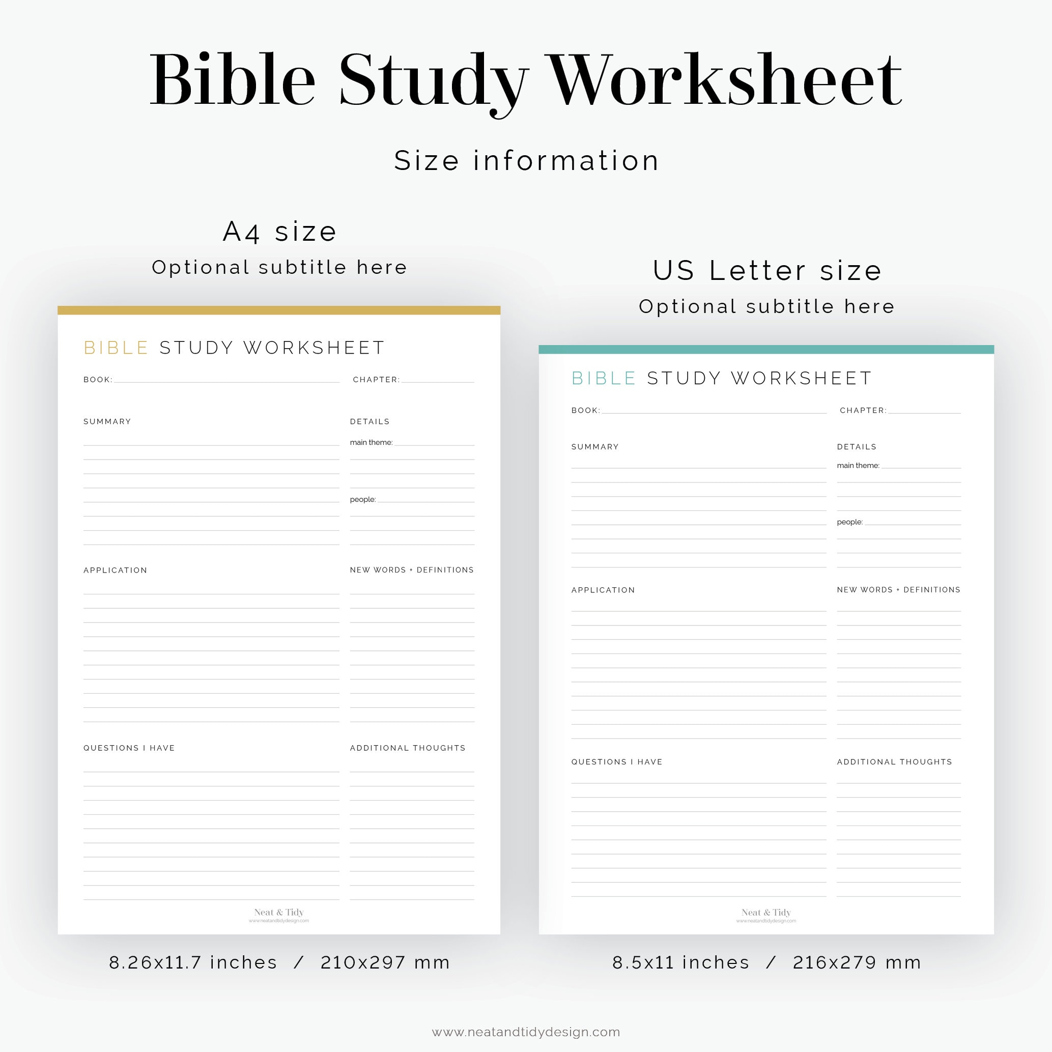 Bible Study Worksheet Fillable Printable PDF Journaling, Devotional ...
