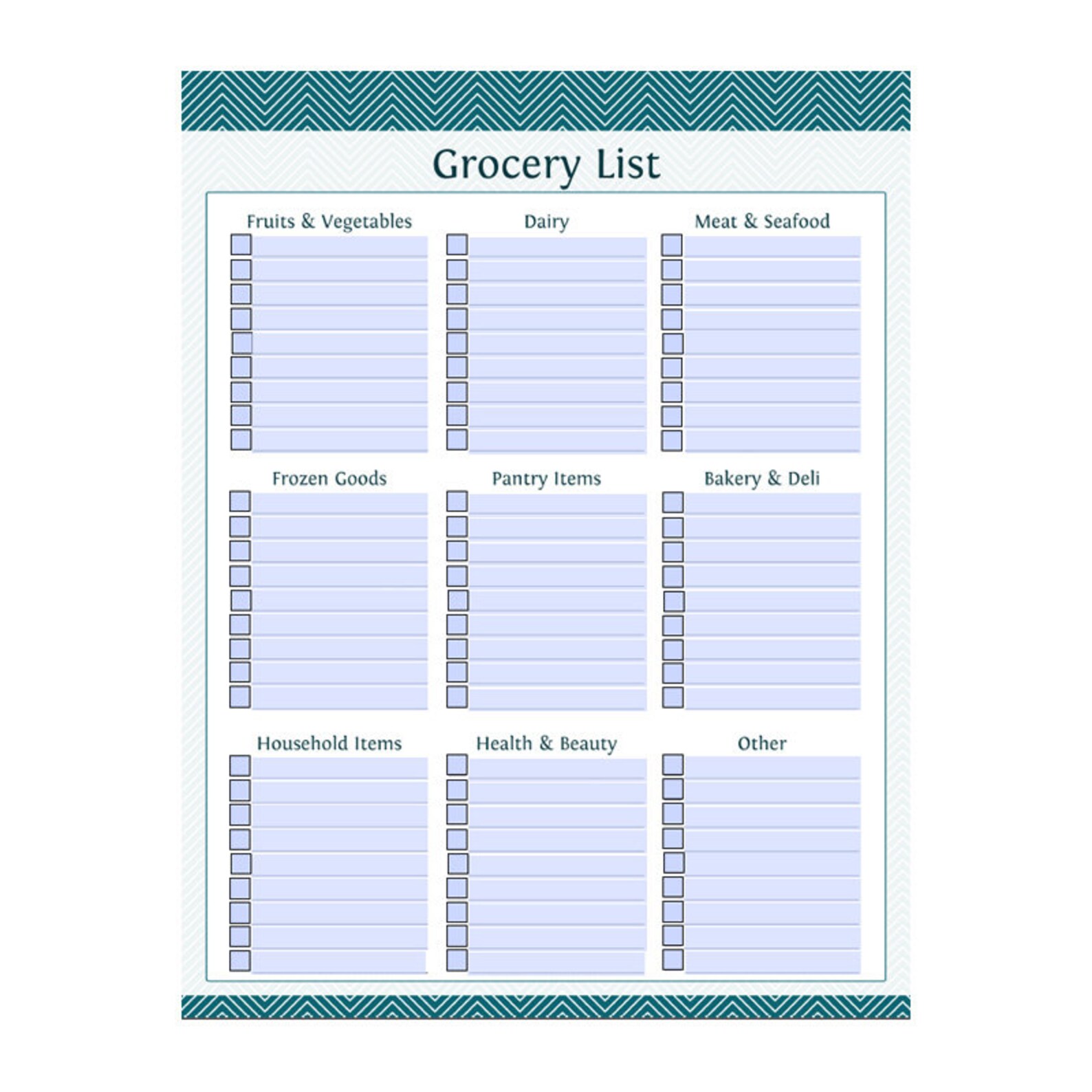 Meal Planning Kit (7 Documents) - Fillable, Printable PDF - Bundled Kit ...