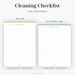 General Cleaning Checklist Fillable Printable PDF Household Binder ...