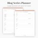 Blog Series Planner Fillable Printable PDF Business Planner, Blog ...