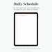 Daily Schedule 2 Layouts Fillable Printable PDF - Etsy