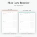 Skin Care Routine (3 Documents) - Fillable - Printable PDF - Health ...