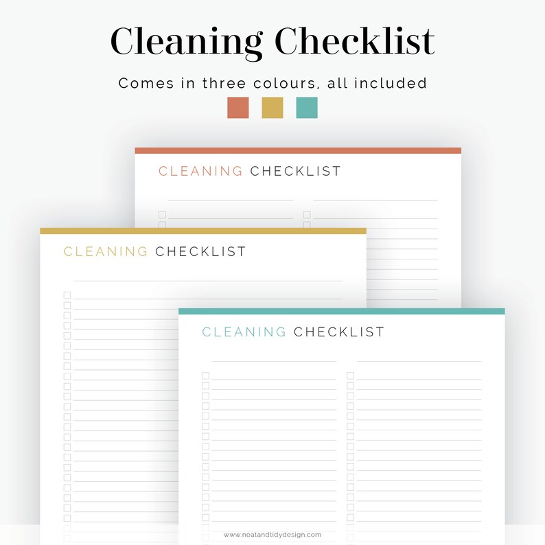 General Cleaning Checklist Fillable Printable PDF Household Binder ...