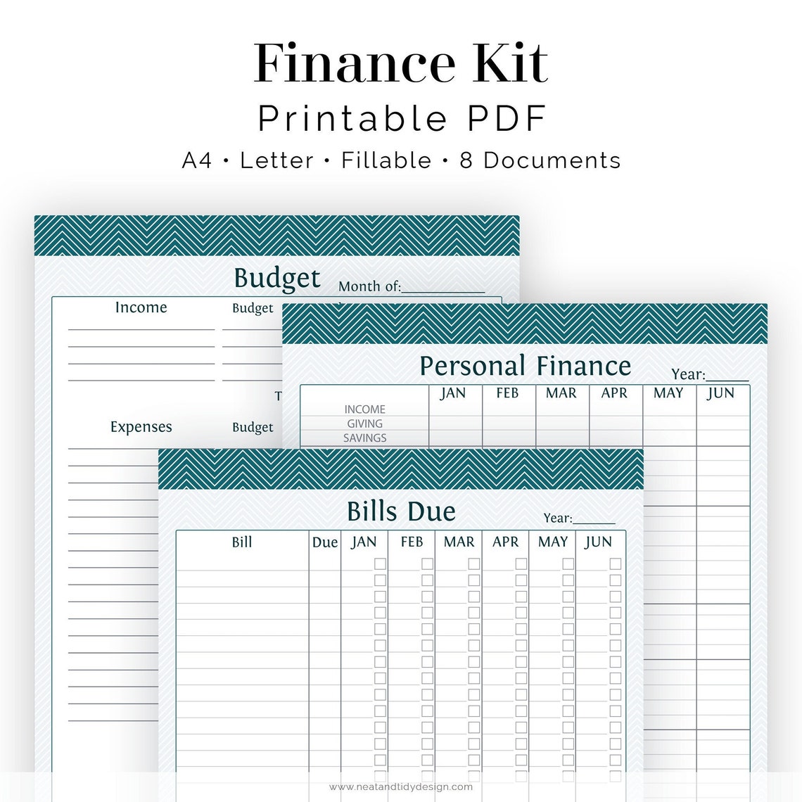 Ultimate Finance Kit Fillable Instant Download Printable PDF Bundled ...