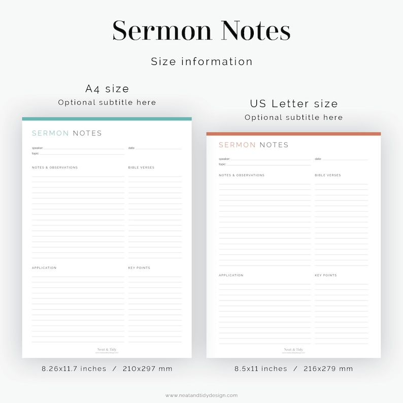 Sermon Notes - Fillable - Printable PDF - Devotional Practice ...