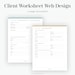 Client Worksheet Web Design - Fillable - Printable PDF - Web Design ...