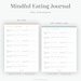 Mindful Eating Journal Fillable Printable PDF Daily Food Journal Health ...