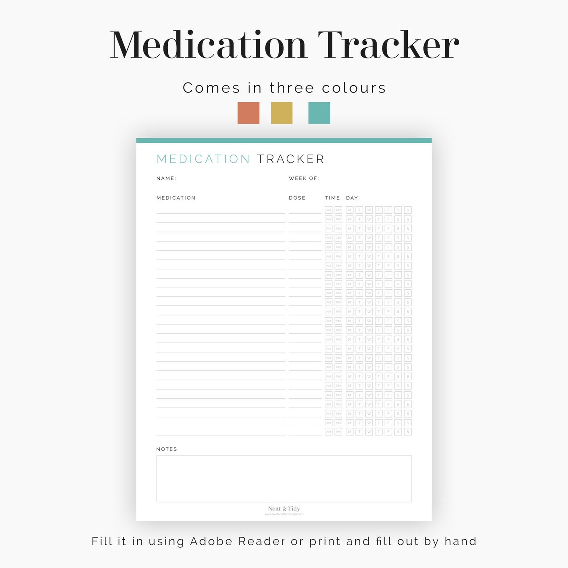 Medication Tracker - Health & Medical Log, Healthcare Planner, Medical ...